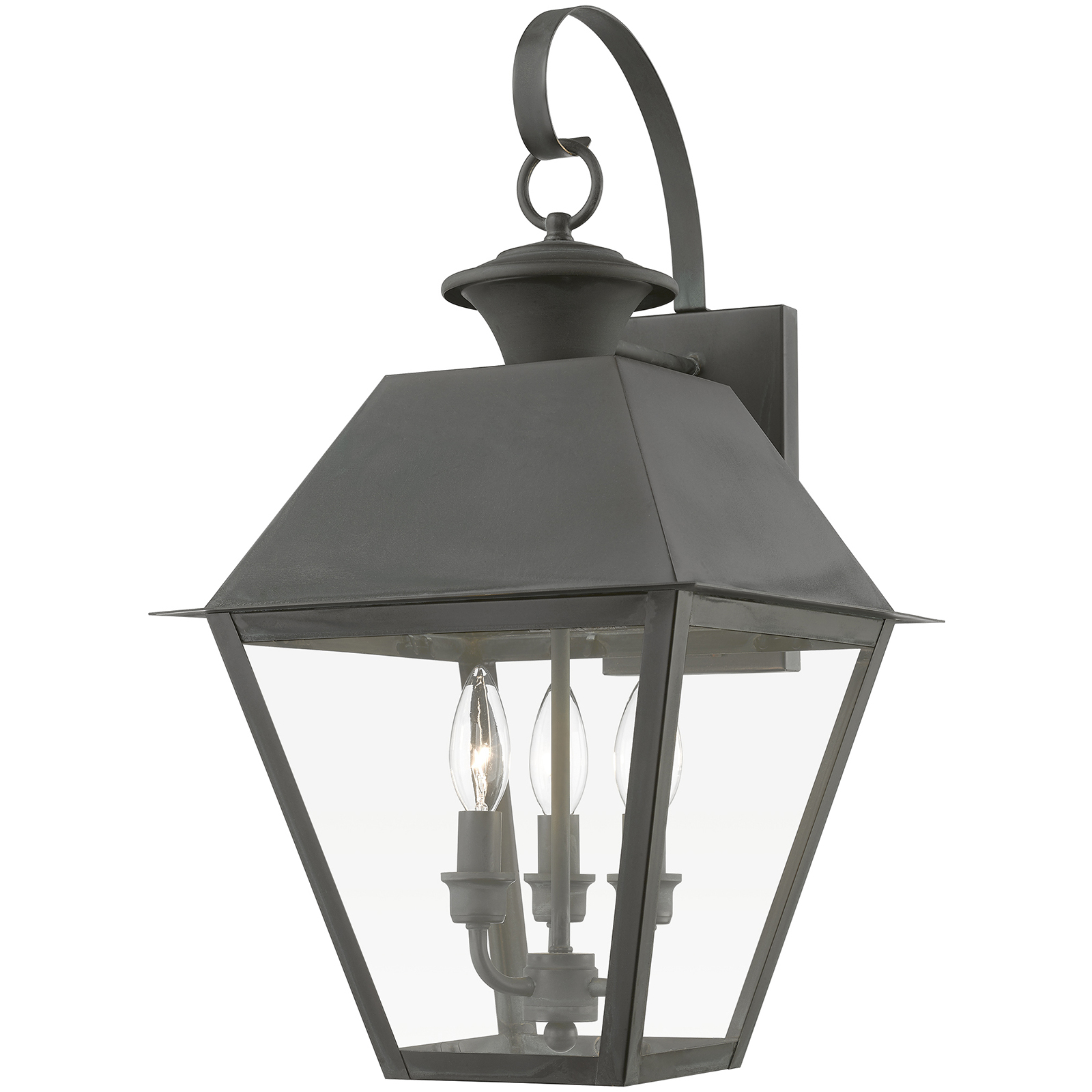 Livex Lighting 27218-61 Wentworth 3 Light 22 inch Charcoal Outdoor Wall ...