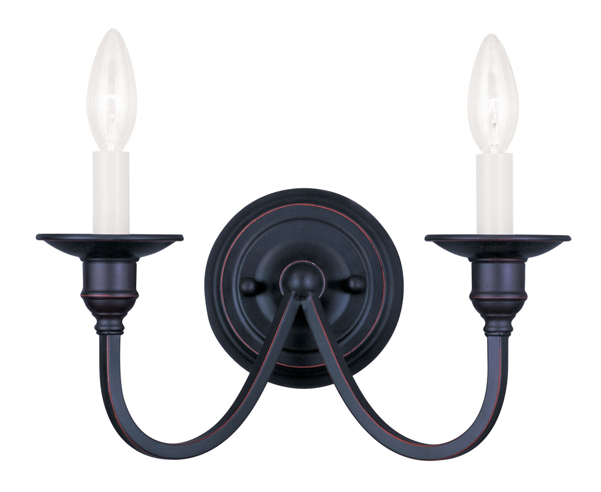 Livex 5142-67 Cranford 2 Light 13 inch Olde Bronze Wall Sconce Wall Light