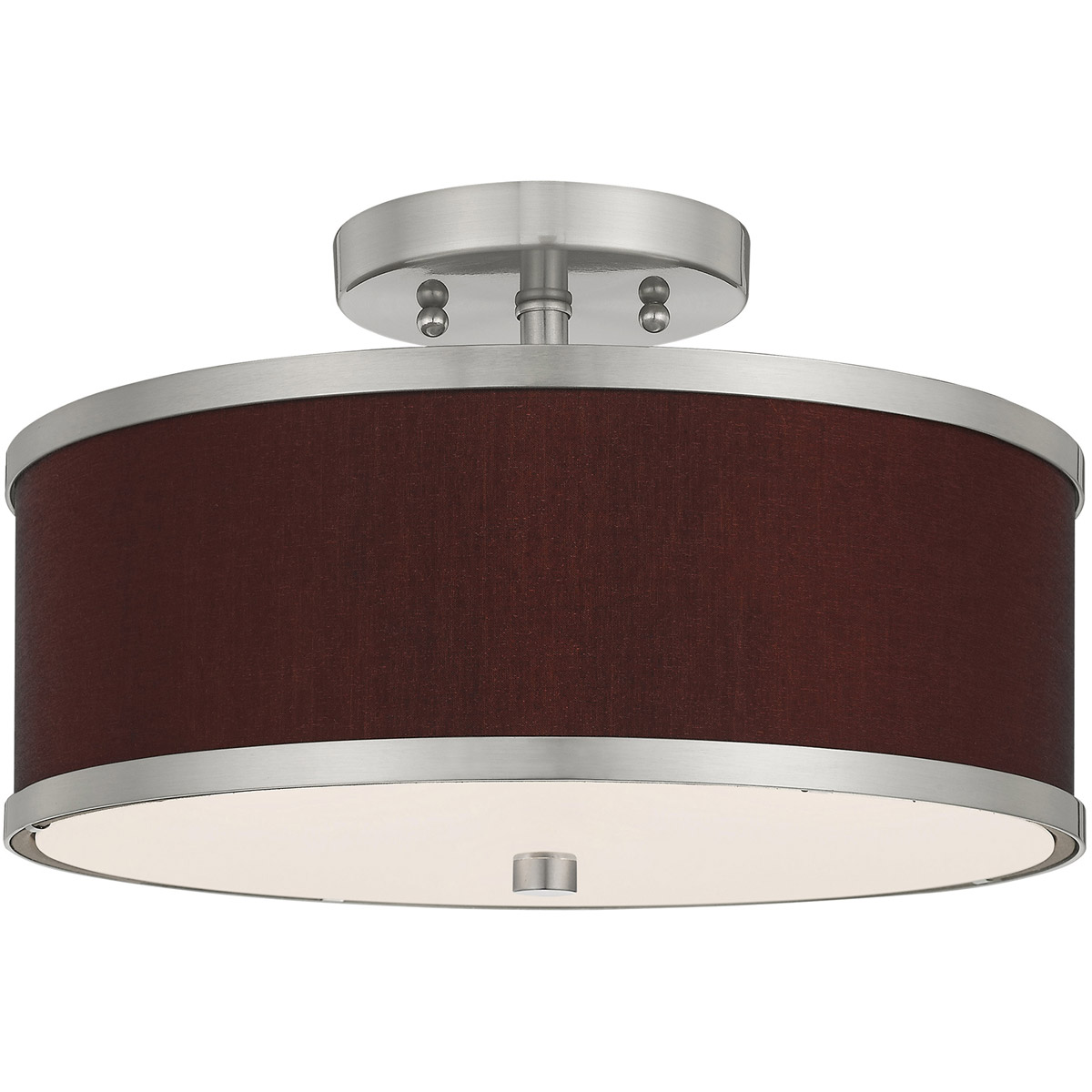 Livex Lighting 60412-91 Park Ridge 2 Light 13 inch Brushed Nickel Semi ...