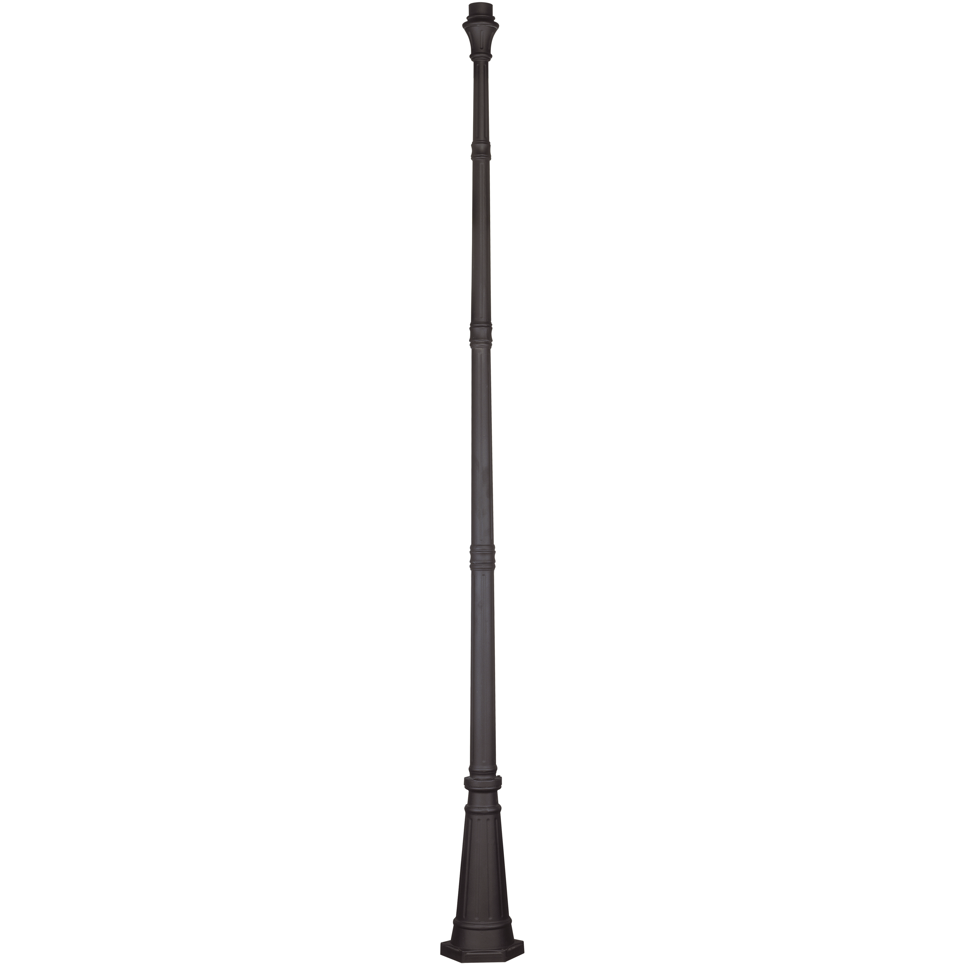 Livex 7617-07 Outdoor 115 inch Bronze Outdoor Cast Aluminum Fluted Post