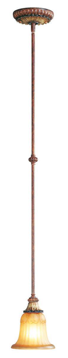 Livex 8570-63 Villa Verona 1 Light 7 inch Verona Bronze with Aged Gold ...